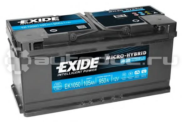 Купить аккумулятор EXIDE EK1050 Start-Stop Agm 105 А/ч 12V 950EN ...