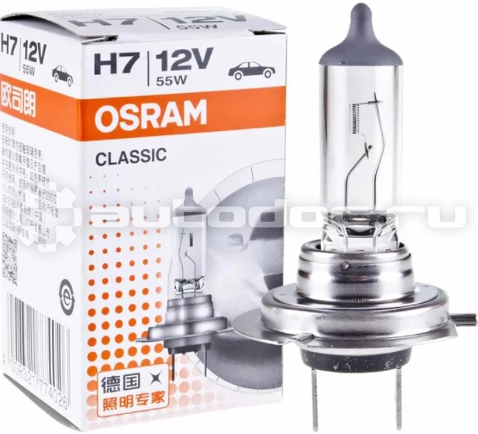 Лампа галогенная OSRAM 64210: фото, цена, описание, применимость ...